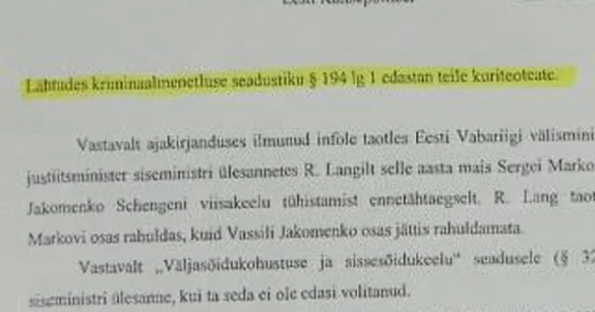 Patrioot Pihli kaebus kapole polnudki tema enda algatus?