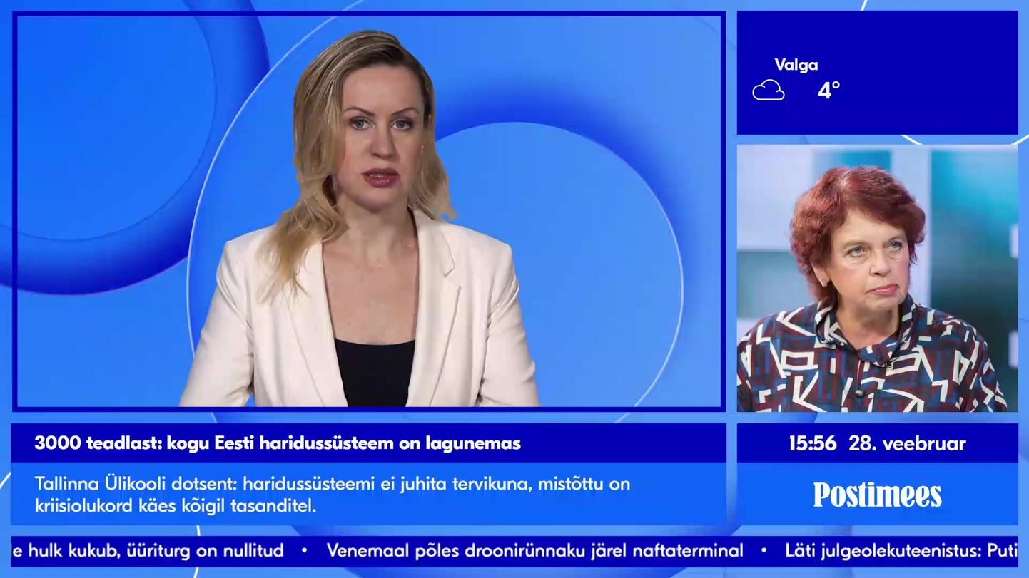 POSTIMEHE TELEUUDISED 3000 teadlast: kogu Eesti haridussüsteem on lagunemas
