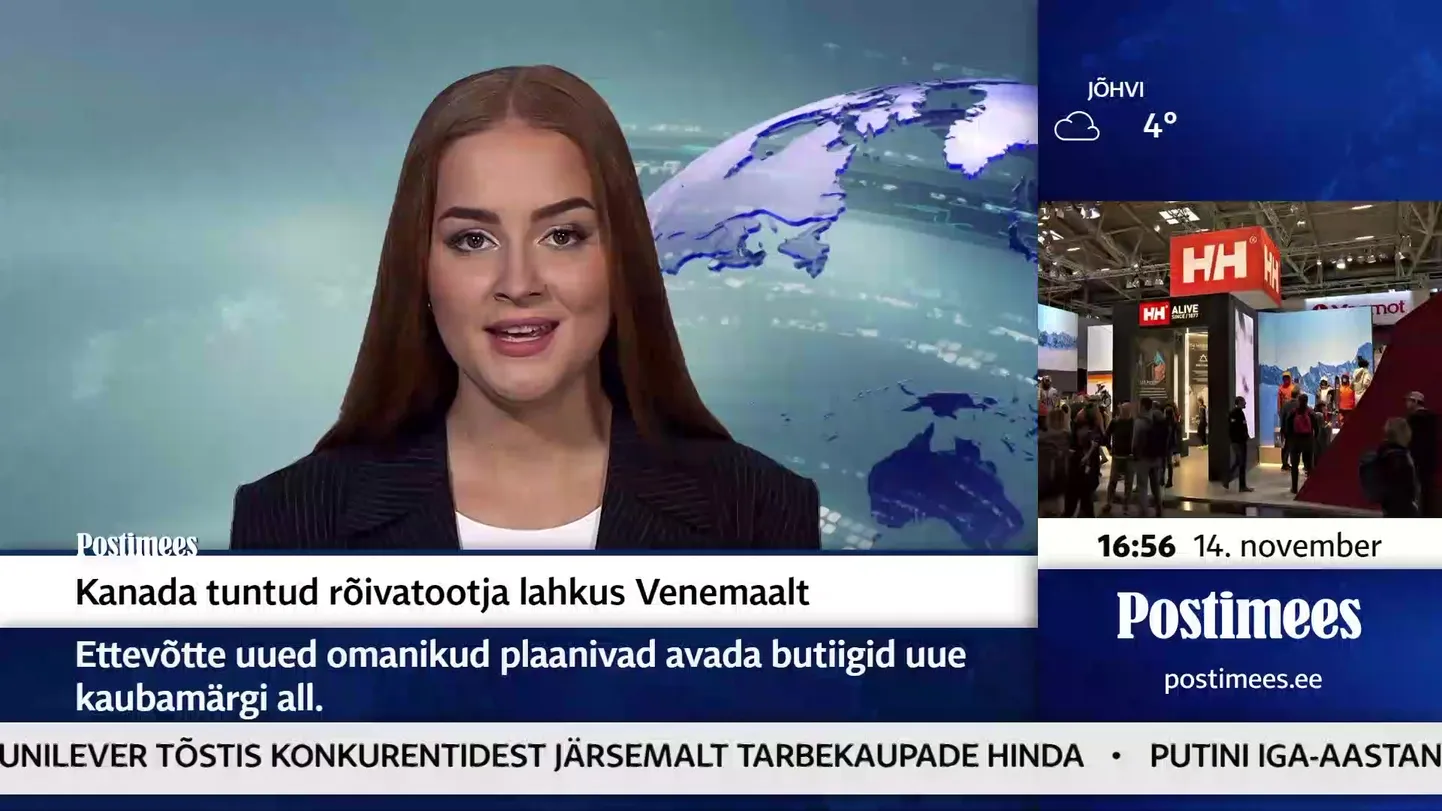 POSTIMEHE TELEUUDISED Kanada tuntud rõivatootja lahkus Venemaalt
