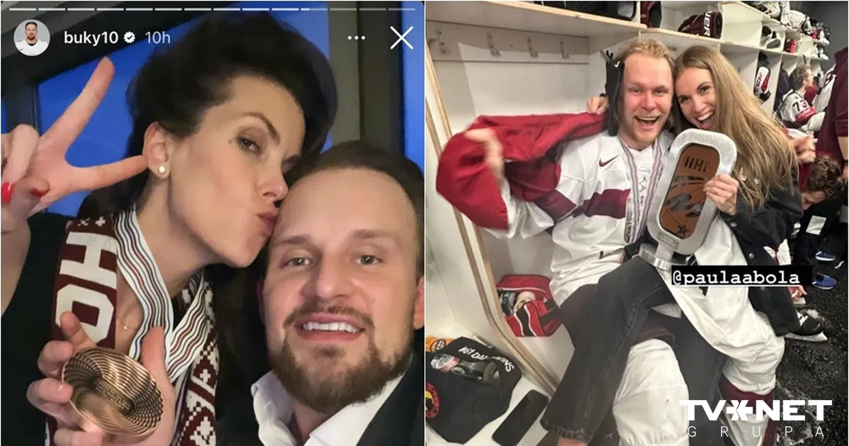 Как хоккеистов Латвии в борьбе за бронзу поддерживали их половинки