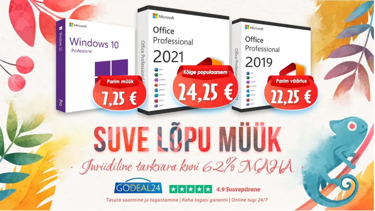 Ulatuslik Eesti ehtne odav Office 2021 ja Windows 10/11 alates 7 eurost!