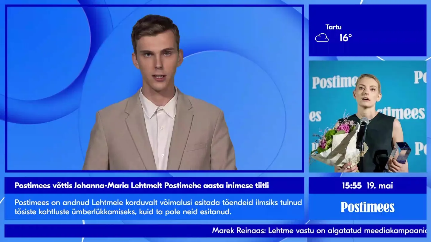 POSTIMEHE TELEUUDISED Postimees võttis Johanna-Maria Lehtmelt Postimehe ...