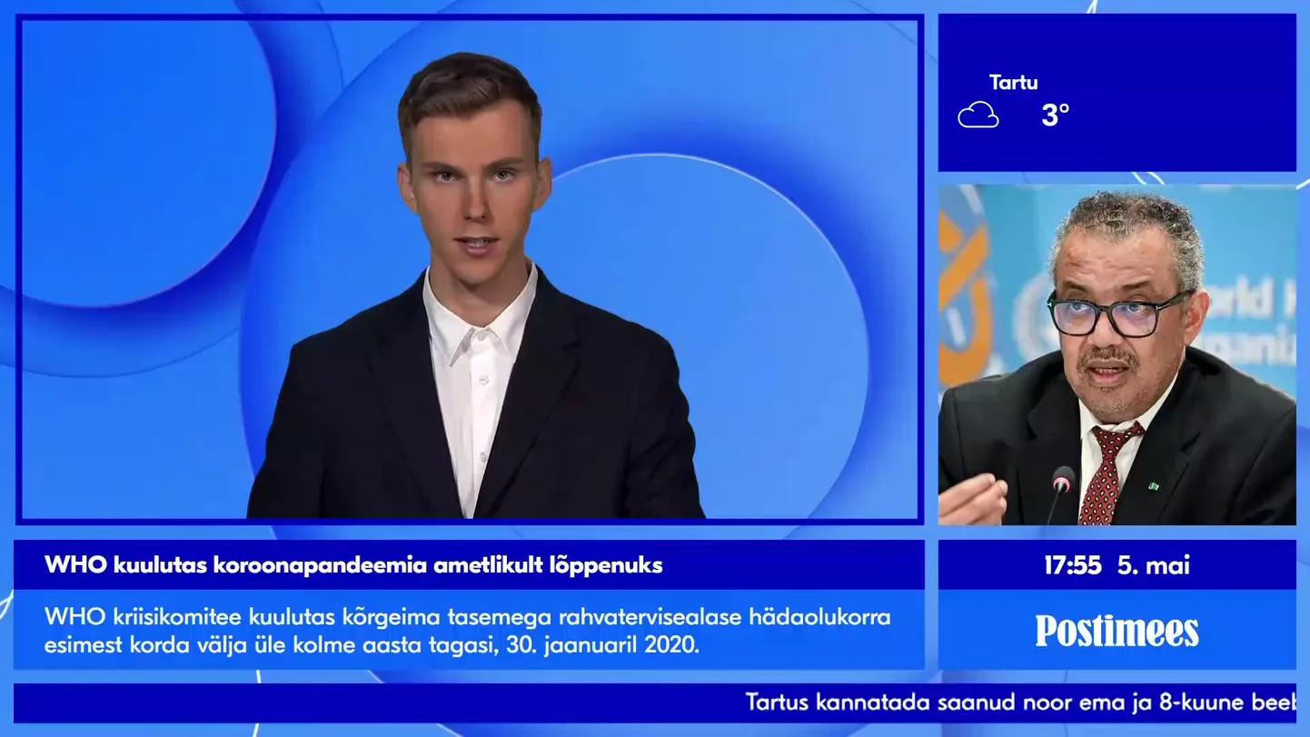 POSTIMEHE TELEUUDISED WHO kuulutas koroonapandeemia ametlikult lõppenuks