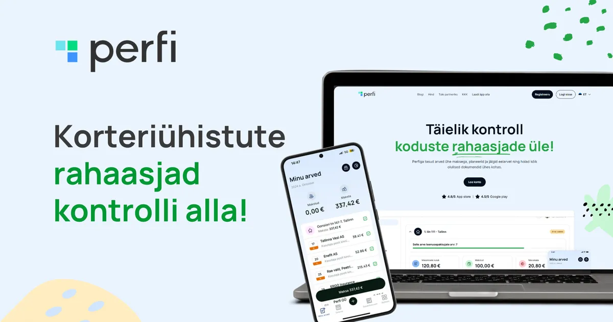 Perfi aitab korteriühistutel rahaasjad kontrolli alla saada