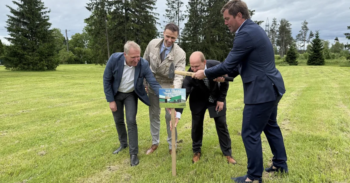 Tulevasse Tapa ujula asukohta paigaldati esimene tokk