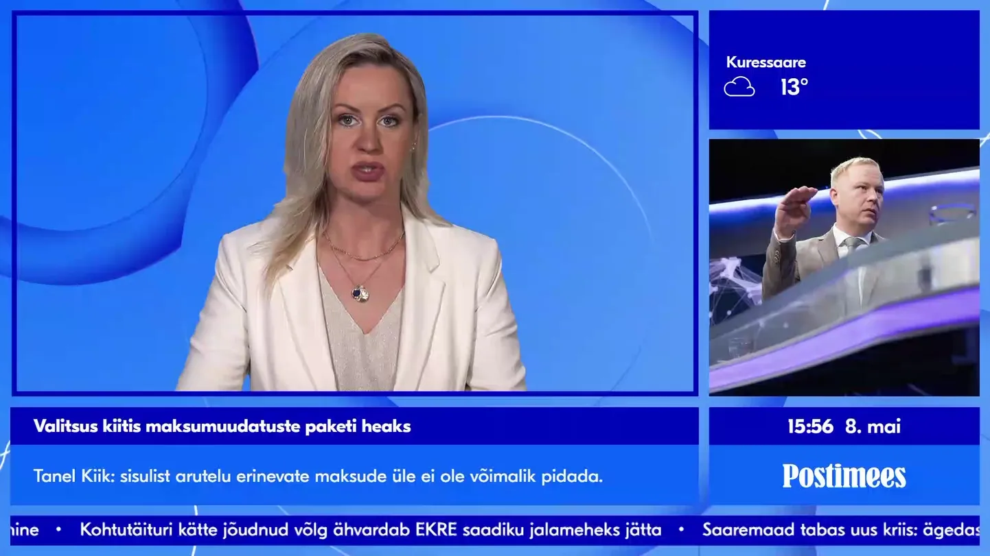 POSTIMEHE TELEUUDISED Valitsus kiitis maksumuudatuste paketi heaks