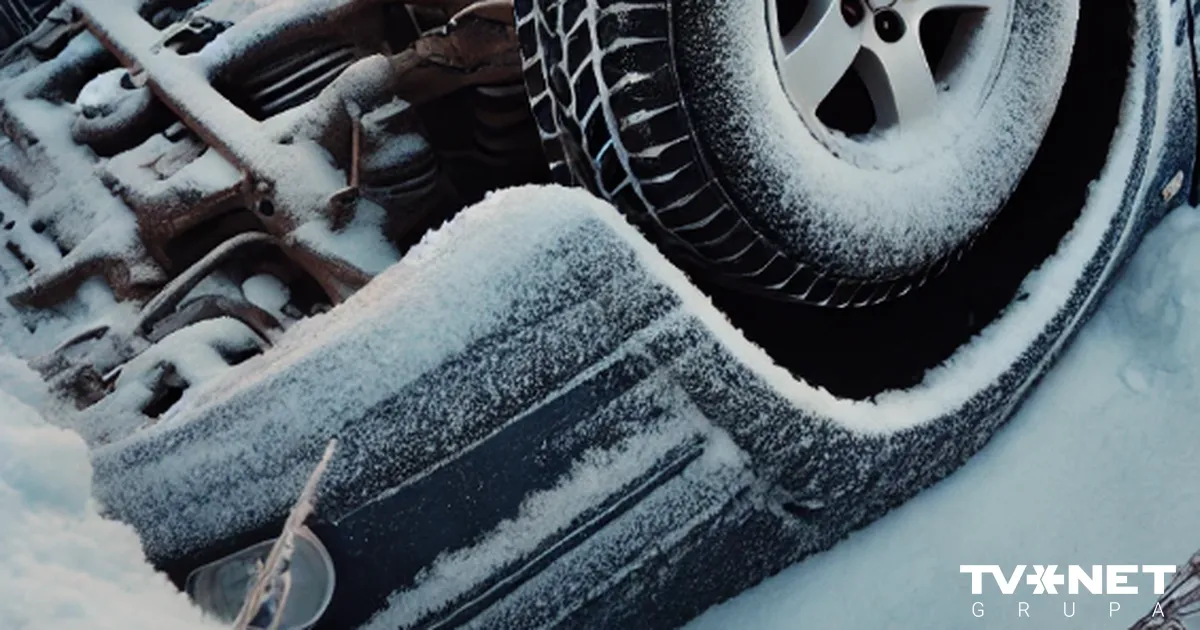 В Тукумском крае спасен зажатый под съехавшим в кювет автомобилем человек