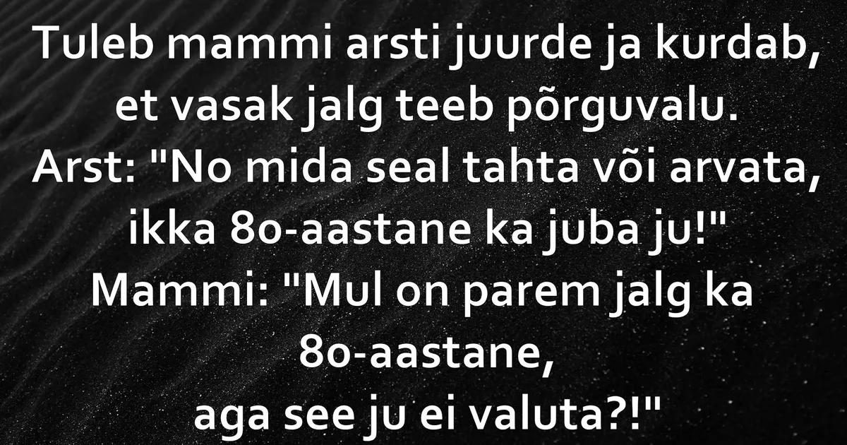 Vasak jalg teeb põrguvalu