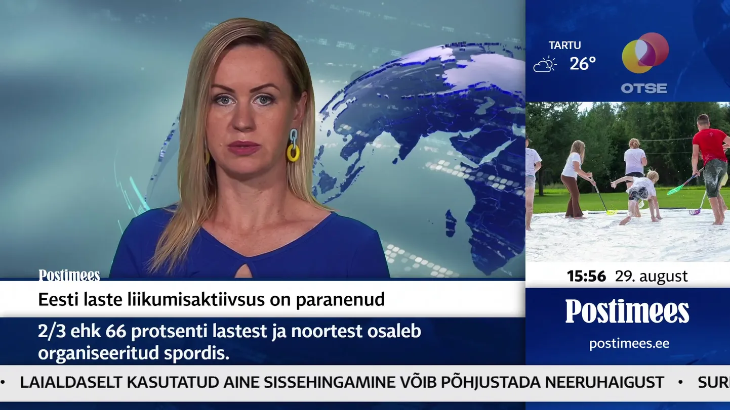 POSTIMEHE TELEUUDISED Eesti laste liikumisaktiivsus on paranenud