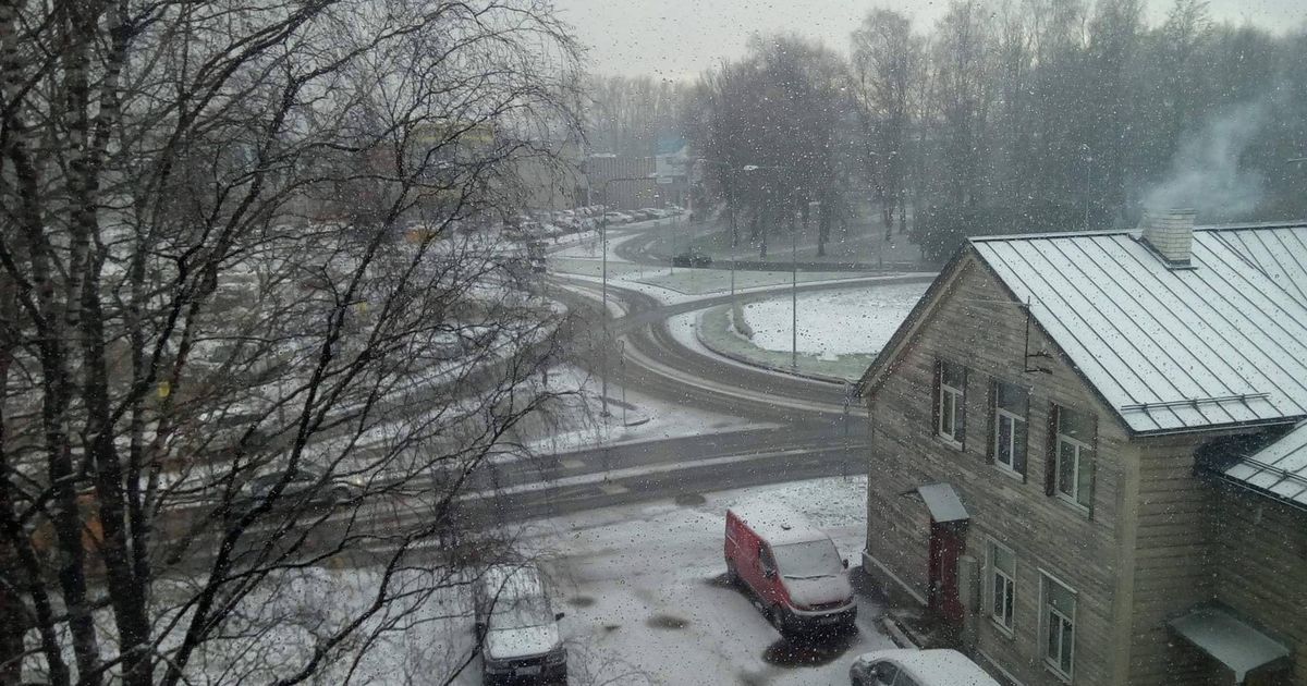 Talv annab endast märku: Tartus sadas maha esimene lumi