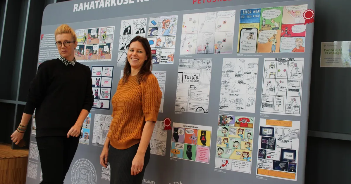 Rakvere riigigümnaasiumi külastab rahatarkuskoomiksite näitus